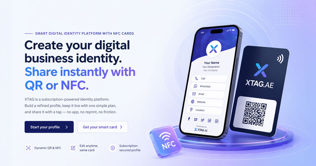 XTAG — Smart Digital Identity Platform with NFC Cards